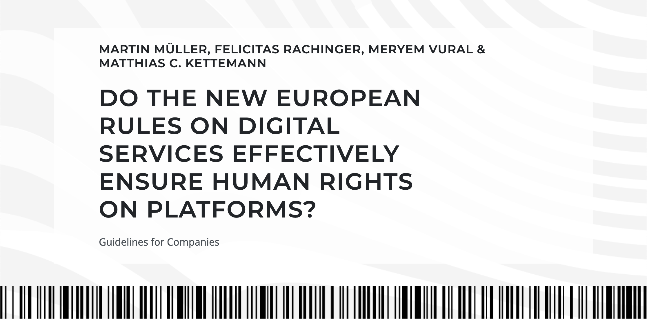 Do the New European Rules on Digital Services Effectively Ensure Human ...